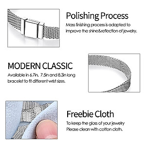 KUNSIR Jewelry Bracelet for with Reflexions clip-on charms,925 Sterling Silver Jewelry Bracelet Fit Gift for Women