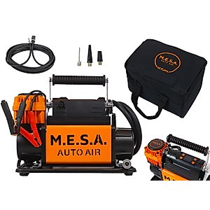 EZ FLATE M.E.S.A 12V Air Compressor Kit, Portable Air Compressor, 5.65 CFM, Offroad Air Off Road Air Compressor, Heavy Duty Pump for Car Tire, Max 150 PSI for 4x4 Vehicle, Offroad Tire Inflator