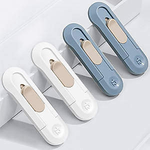 YAFIYGI 2 PCS Box Cutter Utility Knife Retractable Letter Opener Cute Sharp Cartons Cardboard Cutters Small and Aesthetic Razor Knife Smooth Mechanism Ideal for Office and Home Use Bulk Boxcutter Set