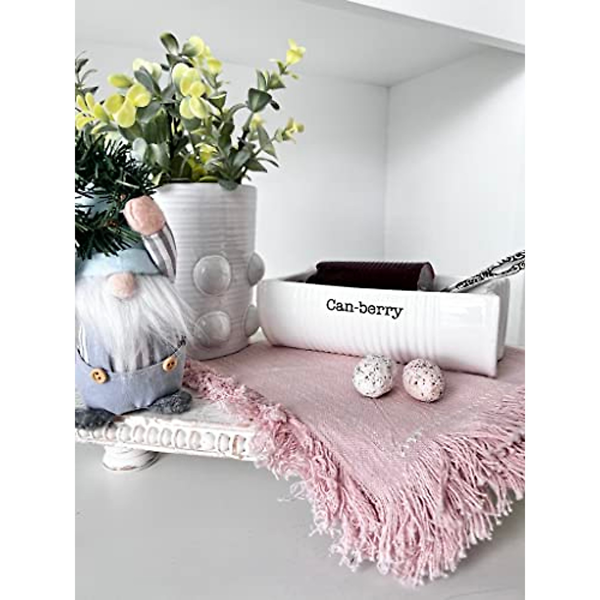 Mud Pie Can-Berry Ceramic Cranberry Serving Dish and Spatula Set