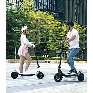MEGAWHEELS Electric Scooter Adults, 9" Pneumatic Tubeless Tires, 15.5 Miles Range with 250W Motor, 15.5MPH Foldable Commuting E Scooter for Adults