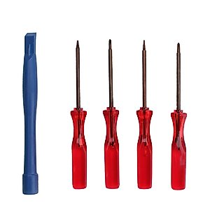 SWEALEER Laptop Repair Tool 4 PCS Screwdrivers Set Includes 1.2 P5 Pentalobe T5 Torx Hexagon 2.0 Tri-Wing Triangle for Laptop Battery Removal