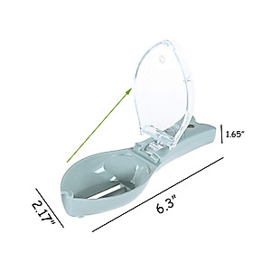 Fish Scaler Scraper Remover, Wosoova Seafood Knives Kitchen Tool for Faster and Easier Fish Scales Skin Removing Peeling (Plastic)