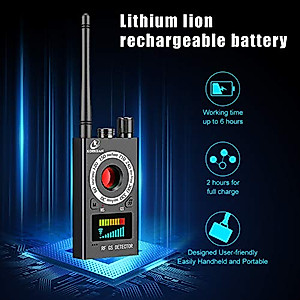 Anti Spy Detector, RF Detector & Camera Finder, Bug Detector, Upgraded RF Signal Detector, KORKUAN GSM Tracking Device for Wireless Audio Bug Hidden Camera Detector ¡­