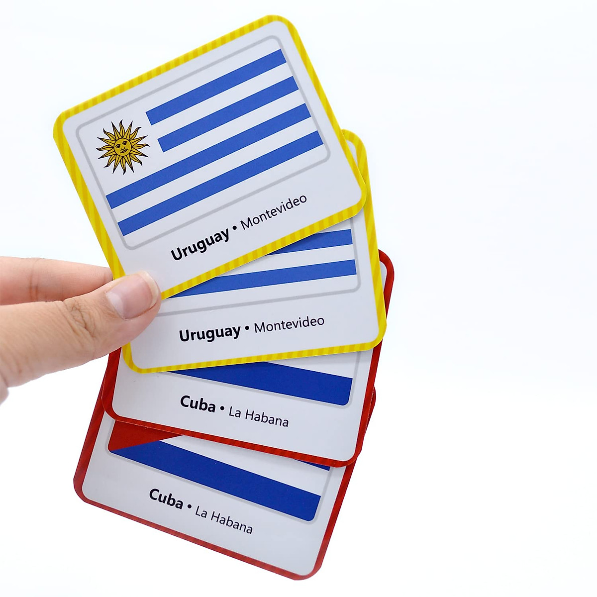 Menique, Flags of The Americas, Memory Matching Game in Spanish, for Kids and Adults, 70 Tiles. Juego de Memoria de Banderas de America