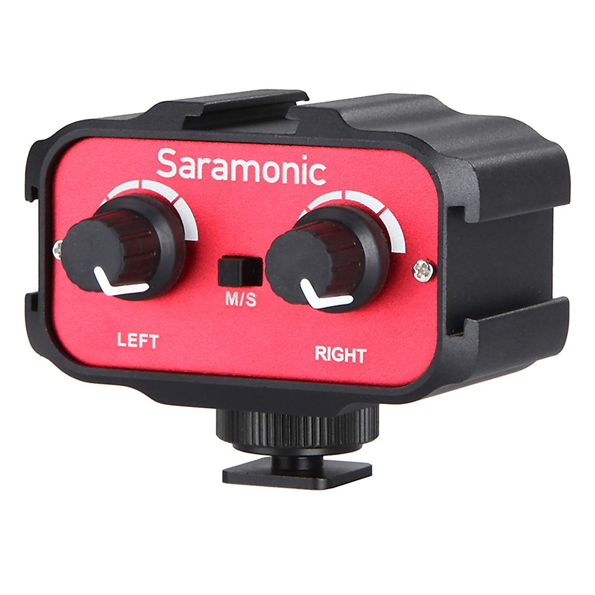 Saramonic Dual Wireless VHF Lavalier Microphone Bundle with 2 Transmitters, 2 Receivers and Audio Mixer for DSLR Cameras