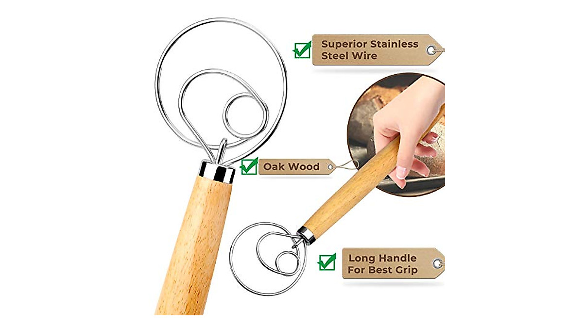 FUANRTK Danish Dough Whisk Set for Perfect Baking