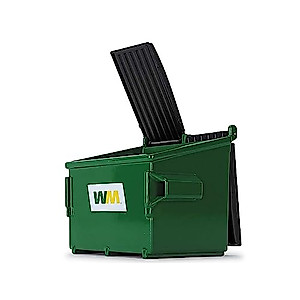 Refuse Trash Bin Waste Management Green and Black 1/34 Diecast Model by First Gear 90-0169C