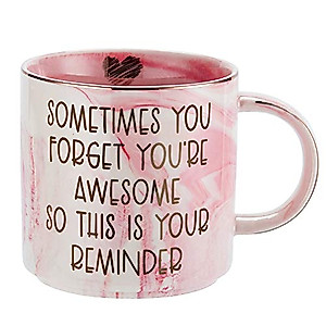 Thank You Gifts for Women - Funny Gifts Ideas for Friends, Coworkers, Boss, Employee, Mom, Mentor - Inspirational, Thoughtful, Birthday, Friendship, Graduation Presents for Her - Ceramic Coffee Cup