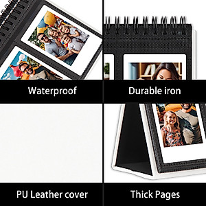 96 Pocket Mini Photo Album for Fujifilm Instax Mini 12 11 9 90 8 8+7s/ Fujifilm Instax SP 1/ Polaroid PIC-300P/ Polaroid Z2300/ LG PD 233/ LG PD 239/2x3 inch Name Card(White)