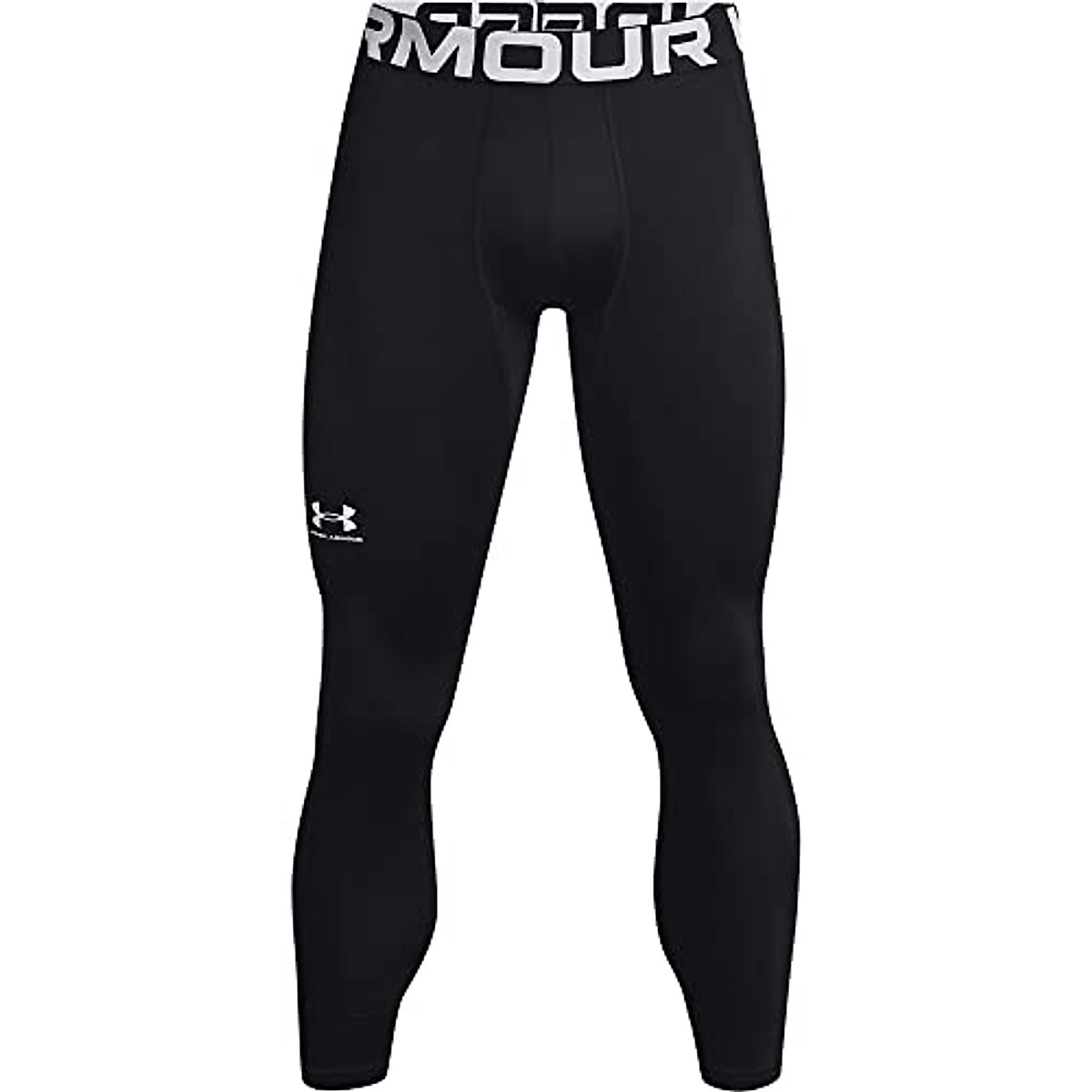 Under Armour Men's ColdGear Armour Leggings , Black (001)/White, Large