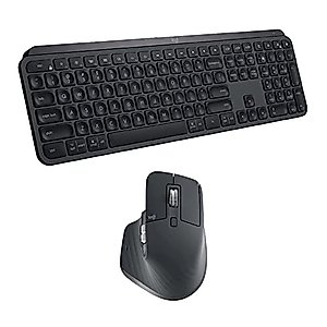 Logitech MX Keys Wireless Illuminated Keyboard Bundle with MX Master 3 Advanced Wireless Mouse (2 Items)