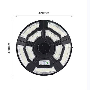 Shipping from US Outdoor Lamp UFO Solar Garden Light, with Motion Sensor Solar Flagpole Lamp, Induction Integrated Flying Saucer Solar Lights Outdoor, 750LED Flood Light Dusk to Dawn