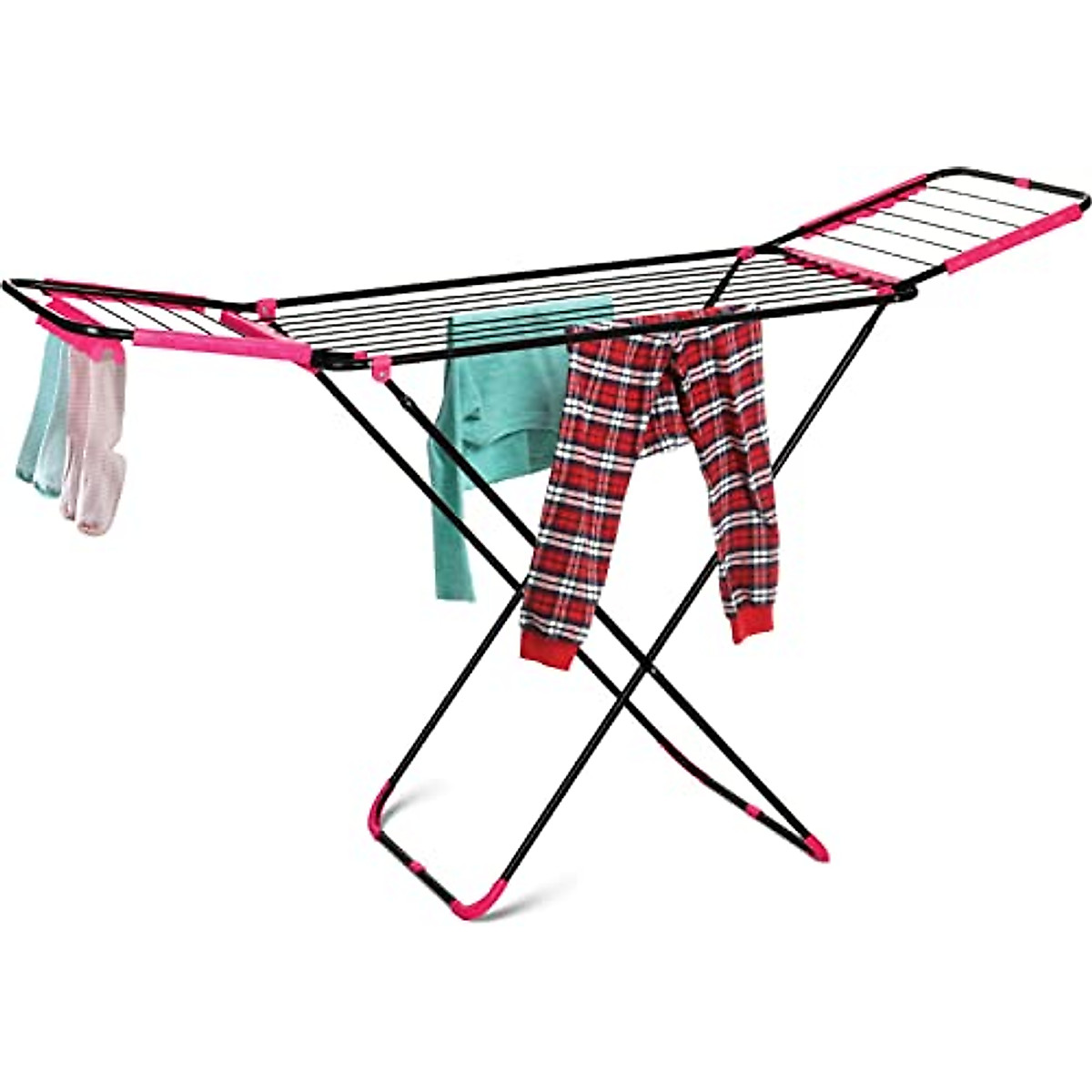 UW UNIWARE THE NAME YOU TRUST Foldable Clothes Drying Laundry Rack Stand Durable (71" x 44", Grey)
