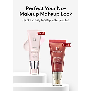 MISSHA BB ESSENTIALS KIT M PERFECT COVER BB CREAM No.23 Natural Beige/SPF 42 PA+++ 1.69 oz & M BB Boomer 1.35 oz -Lightweight, Multi-Function, High Coverage