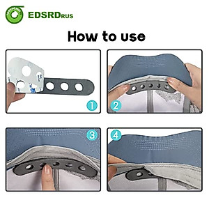 EDSRDRUS 24 Pcs Hat Size Reducer 0.12&0.20 Inch Breathable Thick Hat Tape Skin-Friendly Foam Hat Filler for Hat Cap, Fedoras, Baseball Cap, Cowboy, Western