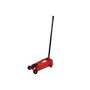 K Tool International 63131B 3 Ton Automotive Service Floor Jack for Garages, Repair Shops, and DIY, Portable, Compact, 6,000 lbs. Capacity, Hydraulic Lifting Range 5.5" - 8.75", Heavy Duty Steel, Red