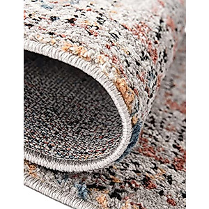 Unique Loom Aramis Collection Area Rug - Tal (Rectangular 7' 10" x 11' 0", Multi/ Black)