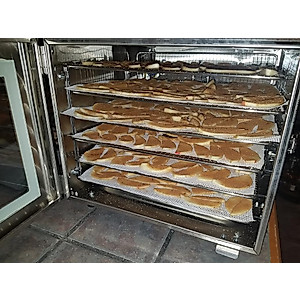 8 Pcs Silicone Dehydrator Sheets, Premium Non Stick Dehydrator Mats, Fruit Dryer Mesh for Food Dehydrator, 14x14 in