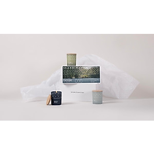 Skandinavisk Escape Giftset of 3 Mini Scented Candles. Fjord, ØY 'Island' and HAV ‘Sea’ Vegan Formula. 3 x 2.3 oz.