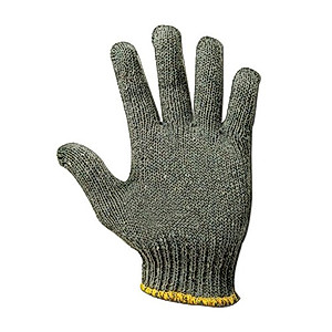MAGID Greyt Shadow G178 Grey Knit Polyester Gloves, 12 Pairs, Size Men's (Fits Large) (G178)