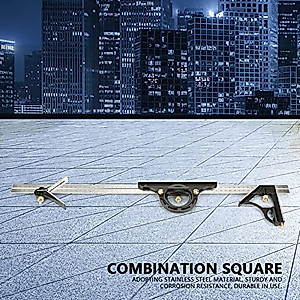 Combination Square 600mm Metal Adjustable Combination Square Right Angle Ruler Engineer Measuring Tool with Square Head