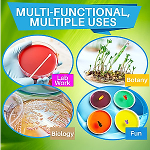 Evviva Sciences Petri Dish 500 Pack – 500 Petri Dishes – 100 X 15mm – Premium Performance – 3 Vents to Reduce Condensation – for Lab Research, Education, & More - W/5 Evviva Transfer Pipettes