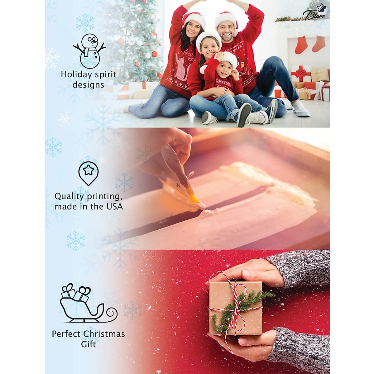 Tstars Santa Claws Sweatshirt Women Teen Girls Cat Ugly Christmas Sweater Style X-Large Green