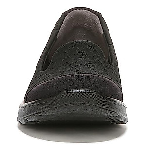 BZees Womens Galaxy Slip-On Black Eyelet 6 M