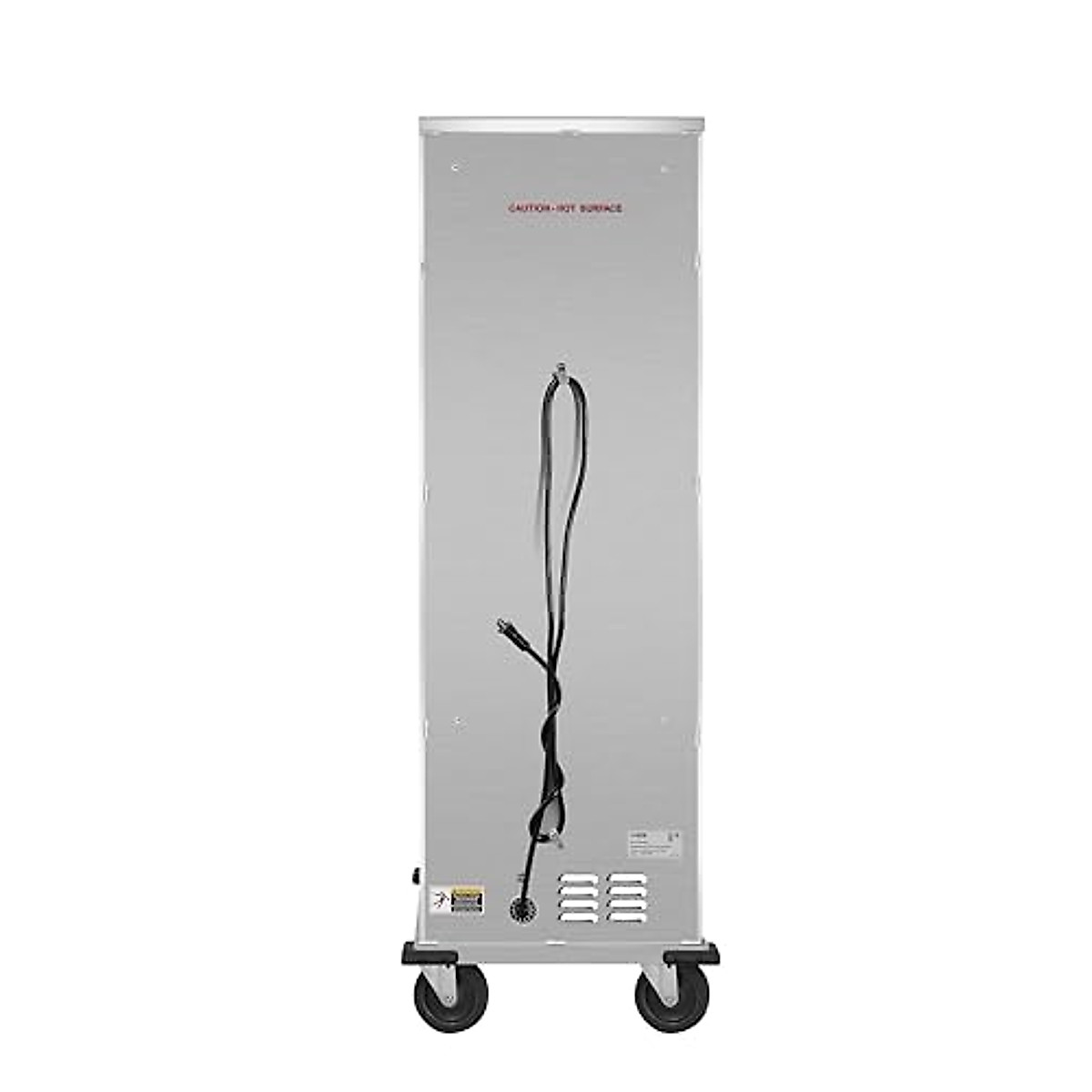 KoolMore 33 in. Commercial Non-Insulated Heated Holding Cabinet with Wire Racks and Glass Door in Silver, UL and NSF Listed (KM-CH36-WNGL)