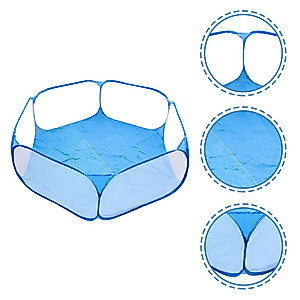 LUOZZY Animal Baby Playpen Foldable Safe Fence Anti-Slip Bases Baby Playard Breathable Pet Playpen Indoor Outdoor Yard Fence for Kitten Puppy Bunny Hamster Ferret, 47Inch