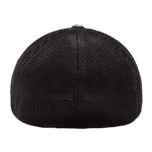 1987-93 Ford Mustang GT 5.0 Hatchback Classic Outline Design Flexfit 6511 Trucker Mesh Fitted Cap Multicam Green