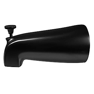Westbrass Nose Diverter 5-1/2" Tub Spout, Matte Black, D311-62