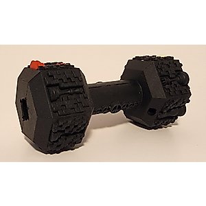 Atlantic Animals Puppy Dumbbell Toy - Durable Chew Toy for Dogs, Promotes Dental Health (Black)