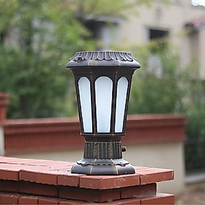 SMLZV Column Headlight,Waterproof Street Light,Die-cast Aluminum Material,Decking & Patio Lighting,Outdoor Lighting Accessories,for Home/Garden