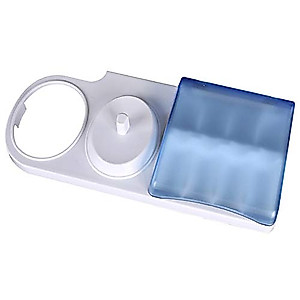 LEZHISNUG Portable Toothbrush Stand for Oral-B Electric Toothbrush, Compatible with D12 D16 D20 D29 D34 D36; PRO600-PRO7000, Holds 4 Brush Heads, 1 Charger, 1 Toothbrush