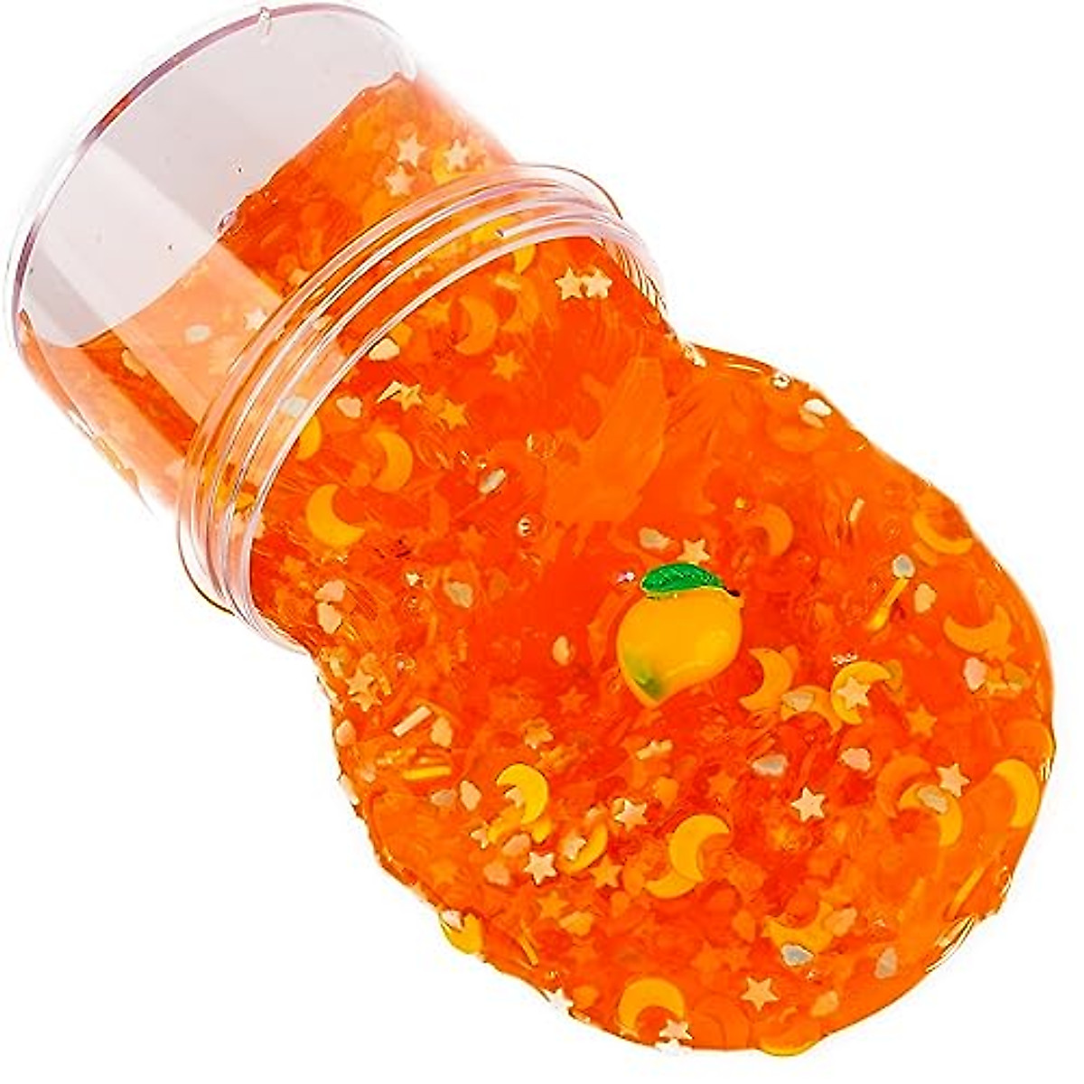 Slime Kit - 4 Pack Clear Slime, with Pink，Blue，Yellow and Orange Clear Crystal Slime, Soft Non-Stick, for Kids Party Favors Gifts Ideas, Stress Relief Toy for Girls and Boys