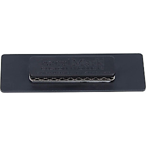 ExcelMark Blank Name Tag/Badge with Magnetic Backing - 1" x 3" (25 Pack - Silver)