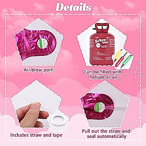 MEMOVAN Pink Girls Head Balloons 4pcs 28 Inch Hot Pink Doll Balloons for Girl Princess Hot Pink Party Bachelorette Makeup Spa Birthday Baby Shower Party Supply