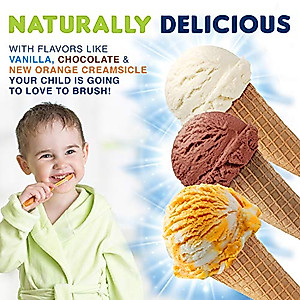 Tanner's Tasty Paste Ooh La La Orange - Anticavity Fluoride Children’s Toothpaste/Great Tasting, Safe, and Effective Vanilla Flavored Toothpaste for Kids (4.2 oz.)