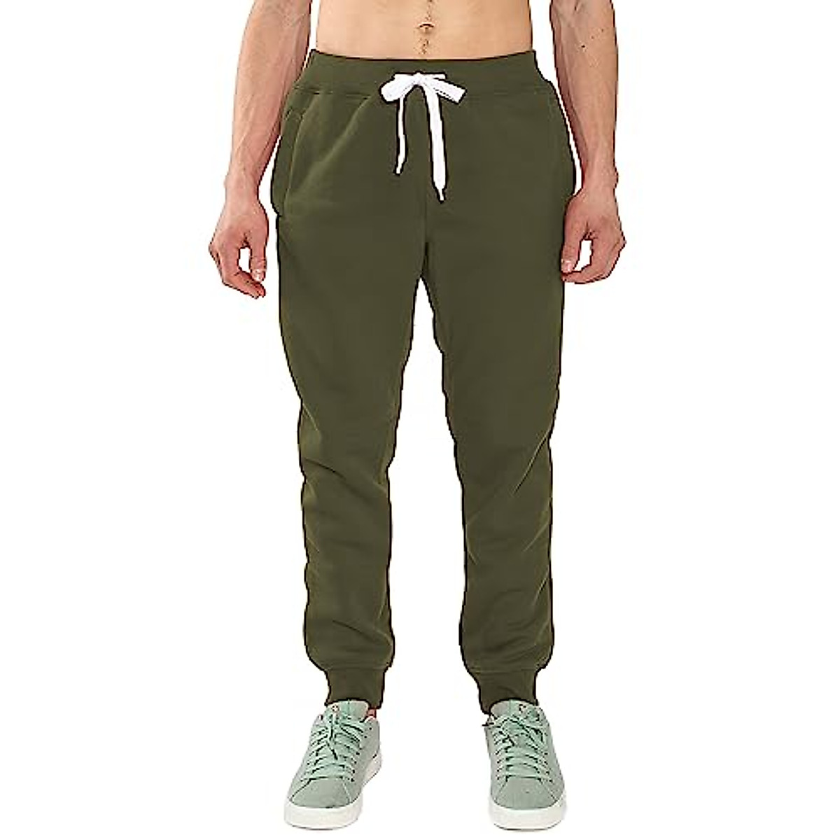 Southpole Men's Basic Active Fleece Jogger Pants-Regular and Big & Tall Sizes, OV (A), 3XL
