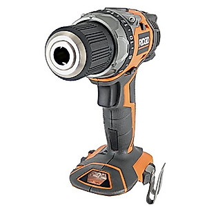 Ridgid Fuego R86008 18V Lithium Ion 1650 RPM Cordless Compact 2 Speed Drill / Driver with LED Grip Light and Keyless Chuck (Battery Not Included, Power Tool Only)