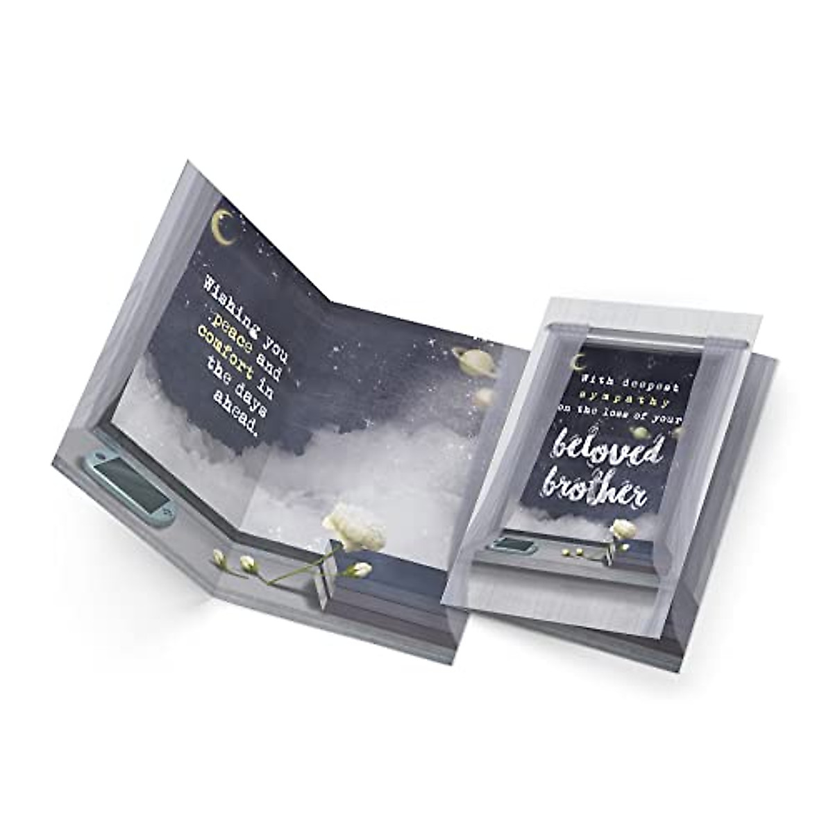 Sympathy Card Loss of Brother | Made in America | Eco-Friendly | Thick Card Stock with Premium Envelope 5in x 7.75in | Packaged in Protective Mailer | Prime Greetings