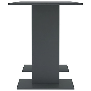 Modern Dining Table,Kitchen Table,Dinner Table Dining Room Home Furniture,Dining Table Gray 43.3"x23.6"x29.5" Engineered Wood