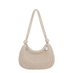The Sak Josie Shoulder Bag in Crochet, Ecru