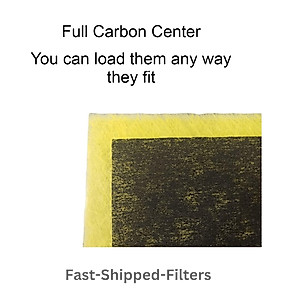 6 - 20x20 MicroPower Guard Air Cleaner Replacement Filters Actual filter size is 18.5x17.5 Yellow