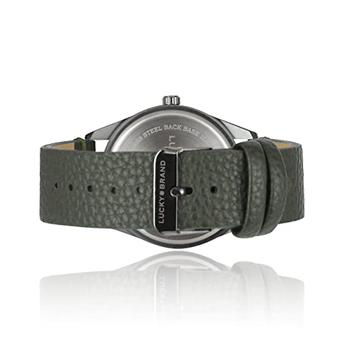 Lucky Brand Mens Watches Set Rudd Minimalist Stainless Steel Modern Aviator Quartz Japan Movement Waterproof Analog Watches (Olive)