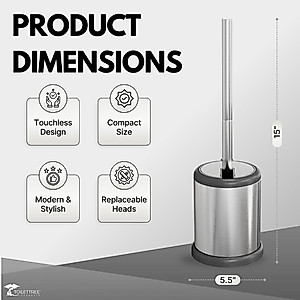 ToiletTree Products Deluxe Toilet Brush with Lid