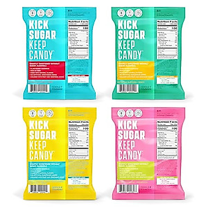 SmartSweets Variety Pack, 1.8oz (Pack of 8), Candy With Low Sugar & Calorie, Healthy Snacks For Kids & Adults - Sweet Fish, Sourmelon Bites, Peach Rings, Sour Blast Buddies