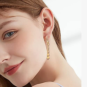 SUPERFINDINGS 40Pcs 4 Styles Brass Leverback Earring Findings Brass Huggie Hoop Earrings Real 24K Gold Plated Earring Hooks for Jewelry Making Crafting Hole: 1~1.5mm Pin: 0.5~1mm